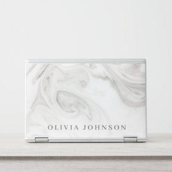 Elegant Modern Marble Pattern HP Laptop Skin | Zazzle
