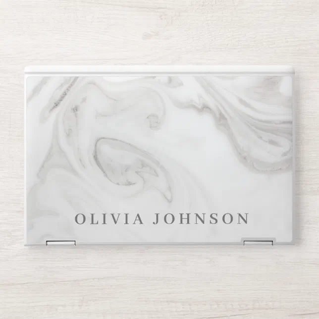Elegant Modern Marble Pattern HP Laptop Skin | Zazzle