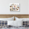 Elegant modern minimal photo collage simple clean canvas print | Zazzle