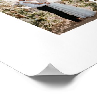 Elegant modern minimal photo collage simple clean poster | Zazzle