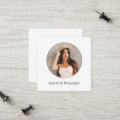 Elegant Modern Minimal Simple Photo Social Media Calling Card | Zazzle