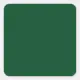 Elegant Modern Minimalist Forest Green Square Sticker | Zazzle