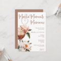 Elegant Modern Mocha Mousse Boho Earth Tones Invitation | Zazzle
