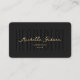 Elegant Modern Monogram Cardiologist Black Gold Business Card | Zazzle