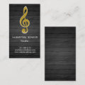Elegant Modern Musical Clef Logo Vocalist Singer Business Card | Zazzle