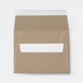 Elegant Modern Pale Taupe RSVP Return Address Envelope | Zazzle