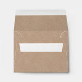 Elegant Modern Pale Taupe RSVP Return Address Envelope | Zazzle