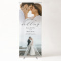 Wedding Welcome Sign Retractable Banner Template | Zazzle