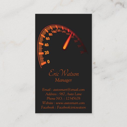 Elegant Modern Professional Automobile Business Card | Zazzle