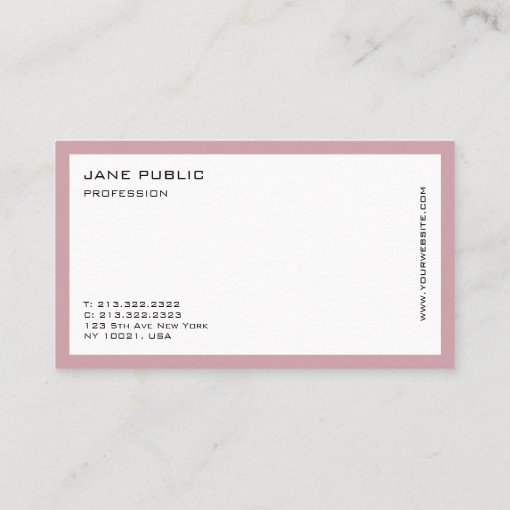 Elegant Modern Professional Chic Design Business Card | Zazzle