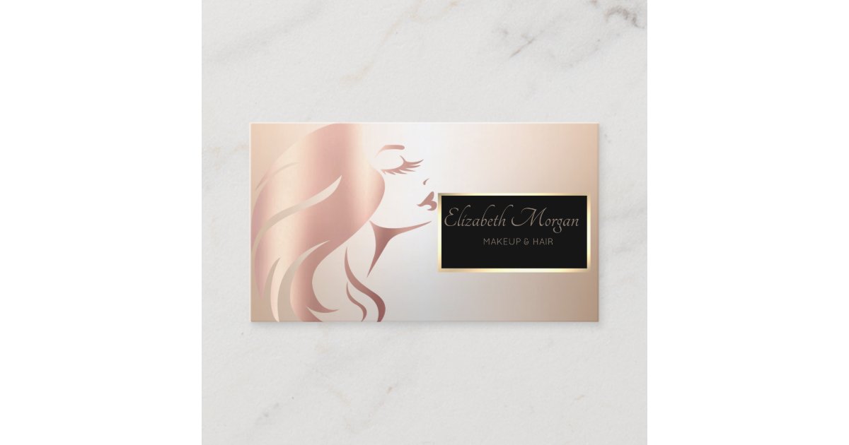 Elegant Modern Professional Face Silhouette Business Card | Zazzle
