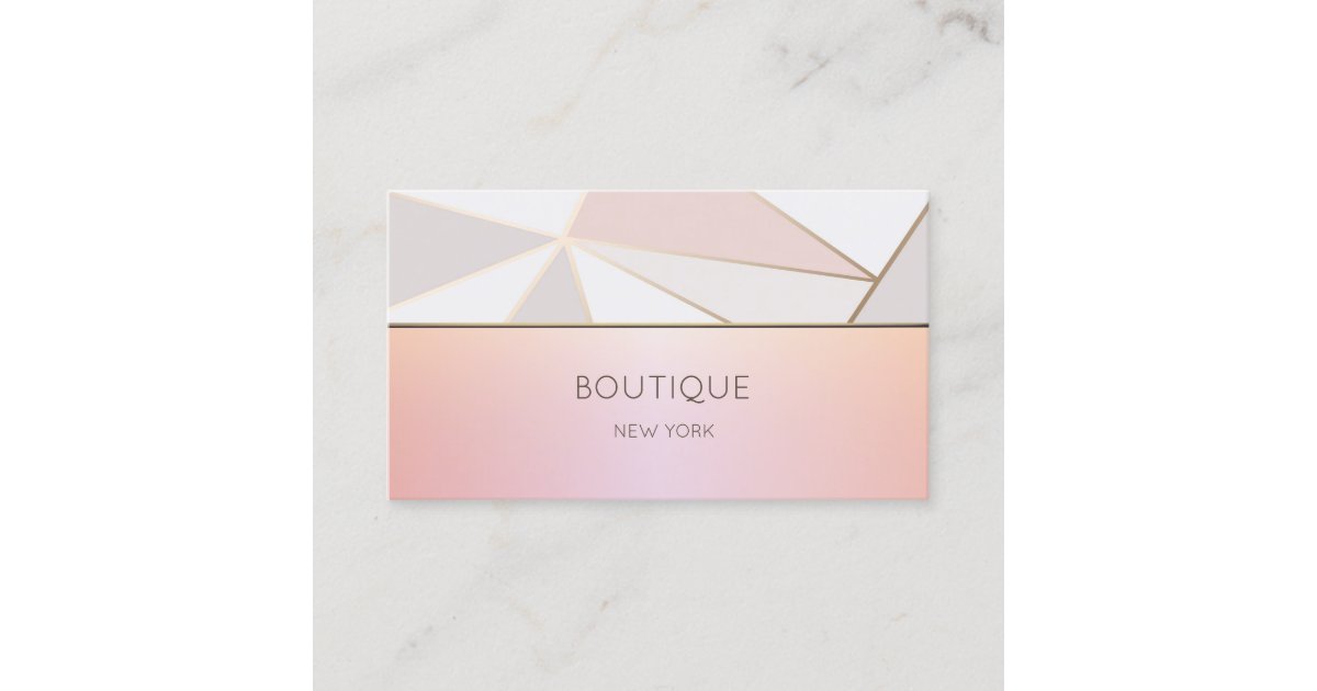 Elegant Modern Professional Geometric Business Card | Zazzle