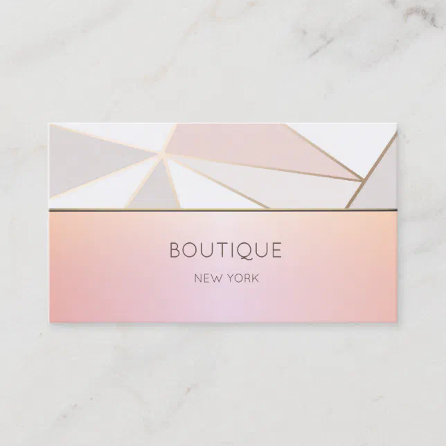 Elegant Modern Professional Geometric Business Card | Zazzle