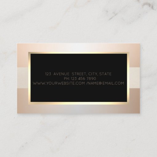 Elegant Modern Professional Luminous Frame Business Card | Zazzle
