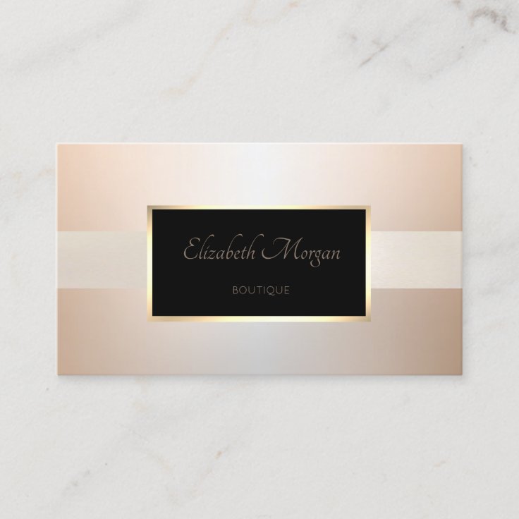 Elegant Modern Professional Luminous Frame Business Card | Zazzle
