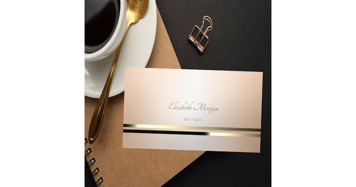 Elegant Modern Professional Luminouse Business Card | Zazzle
