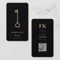Elegant Modern Realtor Real Estate Agent Monogram Business Card | Zazzle