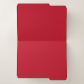 Elegant Modern Red Gold Frame File Folder | Zazzle