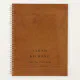 Elegant Modern Rustic Tan Leather Texture Custom Planner | Zazzle