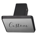 Elegant Modern Script Editable Black Text Writing Hitch Cover | Zazzle