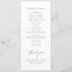 Elegant modern script minimalist wedding program | Zazzle