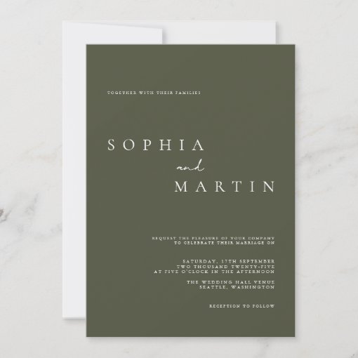 Elegant Modern Script Photo Classic Wedding Invitation | Zazzle
