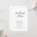 Elegant Modern Script Wedding Invitation | Zazzle