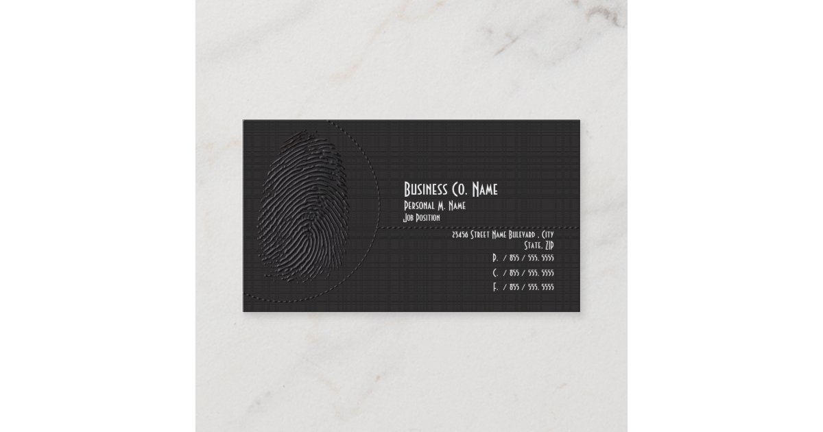 Elegant Modern Security Private Investigations Business Card | Zazzle