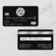 Elegant Modern Silver Black Credit Card Logo | Zazzle