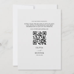 Elegant Modern Silver Gray Wedding All-in-one Invitation | Zazzle