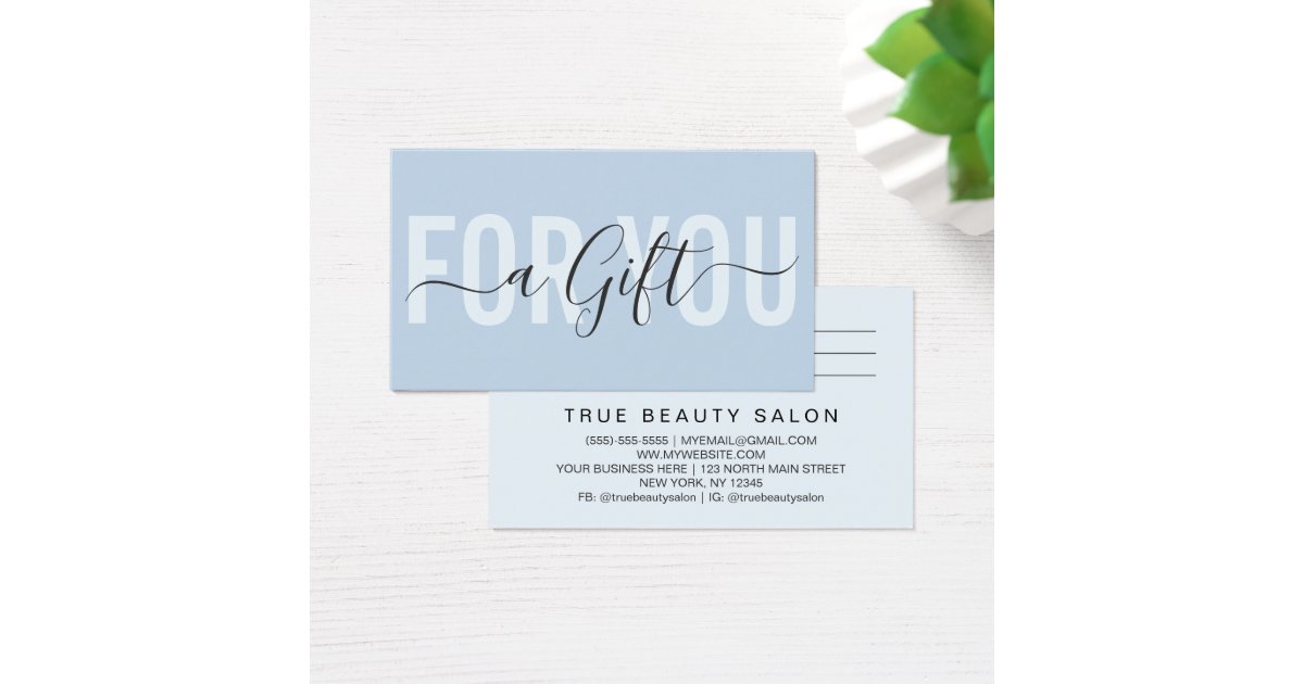 Elegant Modern Simple Typography Gift Certificate | Zazzle