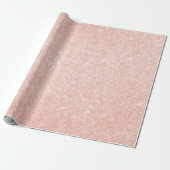 Elegant modern stylish copper rose gold glitter wrapping paper | Zazzle