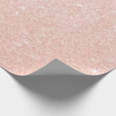 Elegant modern stylish copper rose gold glitter wrapping paper | Zazzle