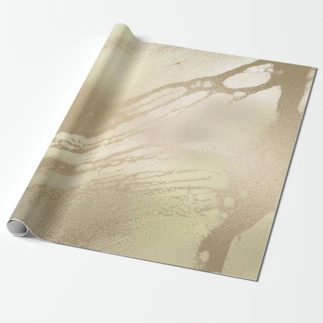 Elegant modern stylish copper rose gold marble wrapping paper | Zazzle