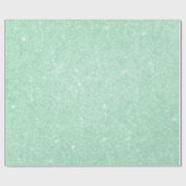 Elegant modern stylish mint green glitter wrapping paper | Zazzle