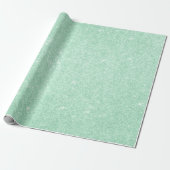 Elegant modern stylish mint green glitter wrapping paper | Zazzle