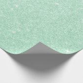 Elegant modern stylish mint green glitter wrapping paper | Zazzle