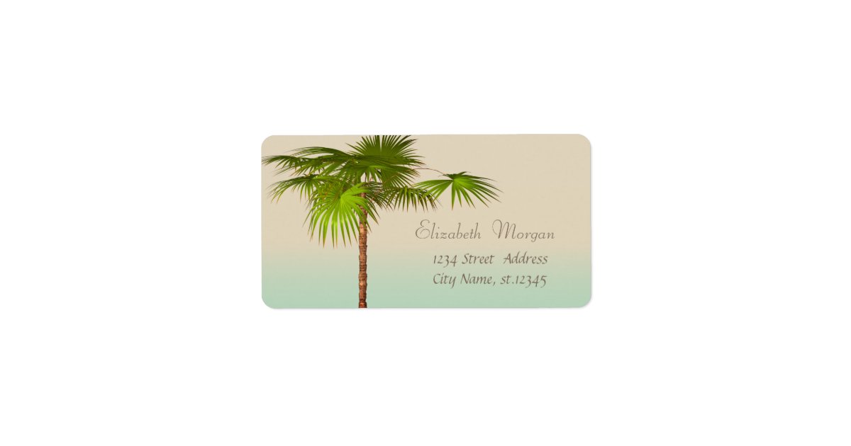 Elegant Modern Stylish,Palm Label | Zazzle