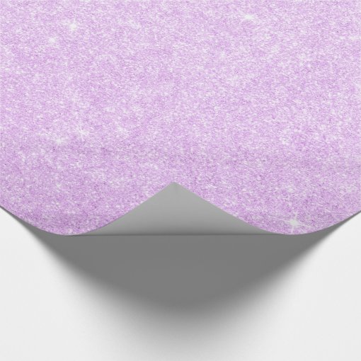 Elegant modern stylish purple glitter wrapping paper | Zazzle