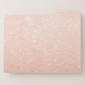 Elegant modern stylish rose gold glitter file folder | Zazzle