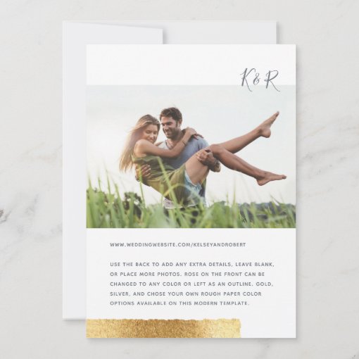 Elegant Modern Wedding Save the Date Invitations | Zazzle