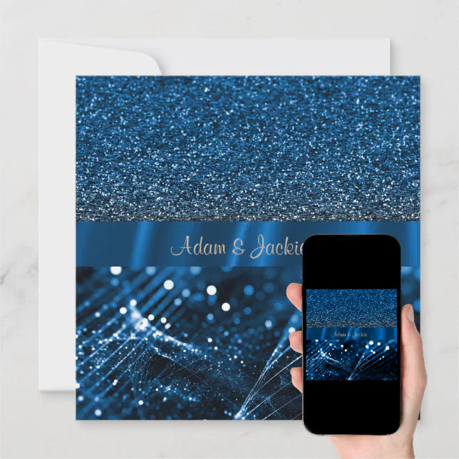 ELEGANT & MODERN WEDDING SPLIT ROYAL INVITATION | Zazzle