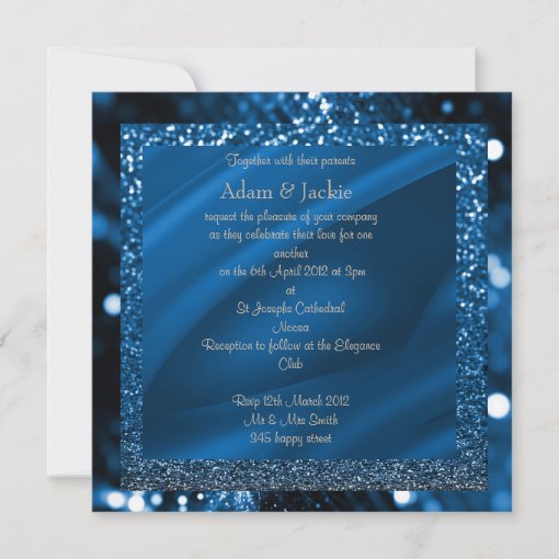 ELEGANT & MODERN WEDDING SPLIT ROYAL INVITATION | Zazzle