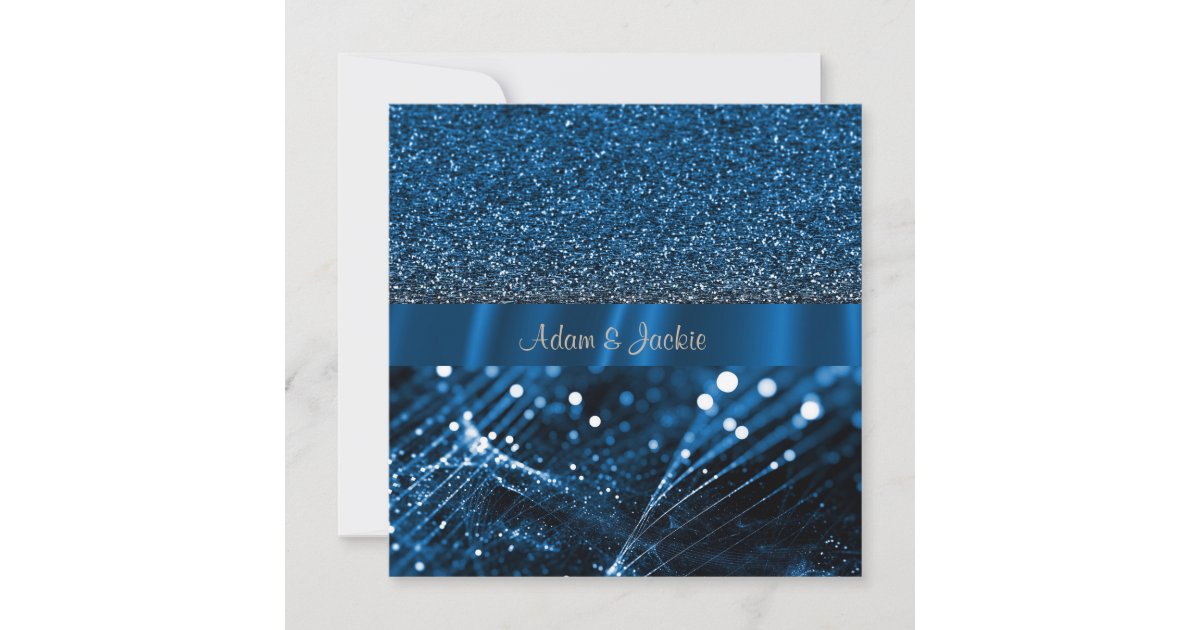 ELEGANT & MODERN WEDDING SPLIT ROYAL INVITATION | Zazzle