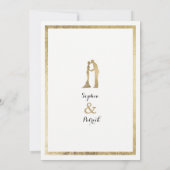 Elegant modern white gold rings Wedding Invitation | Zazzle