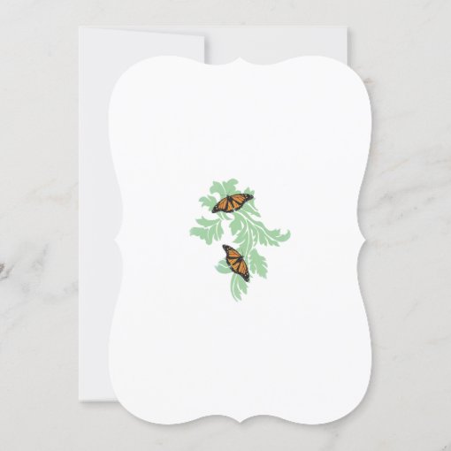 Elegant Monarch Butterfly Wedding Invitations | Zazzle
