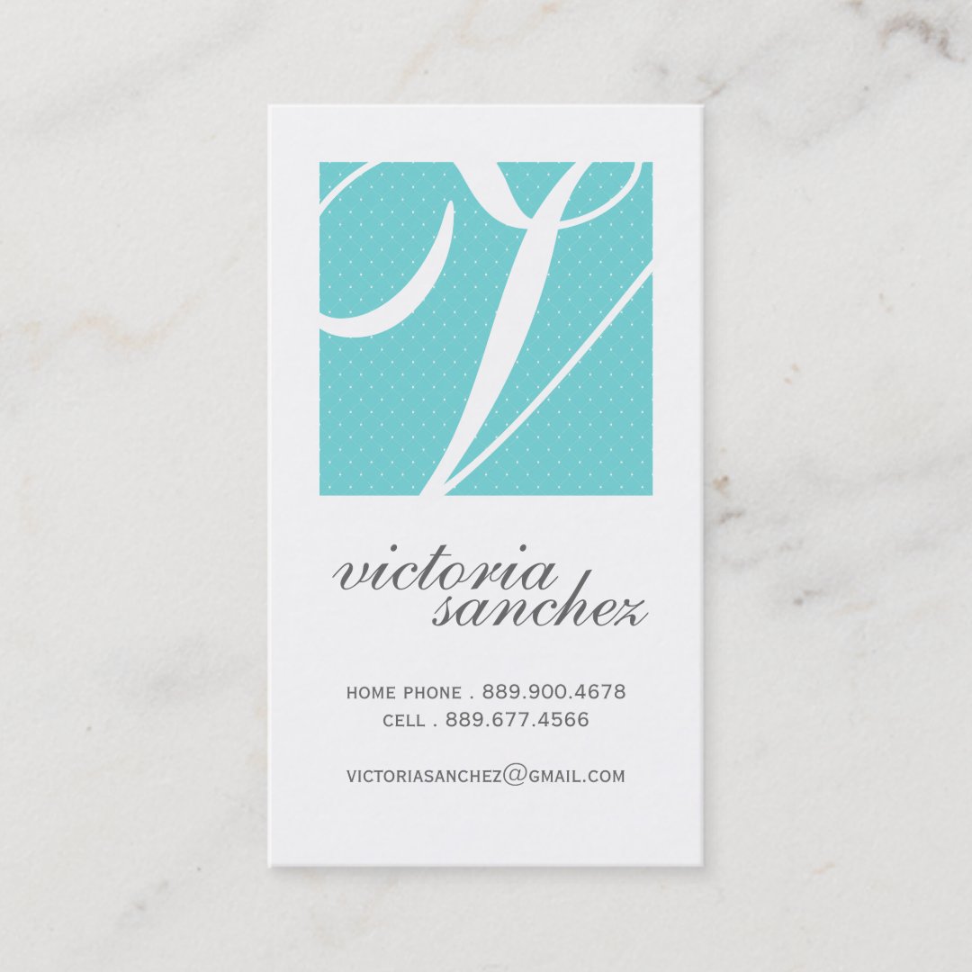 Elegant Monogram Calling Cards | Zazzle