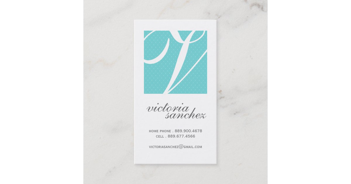 Elegant Monogram Calling Cards | Zazzle