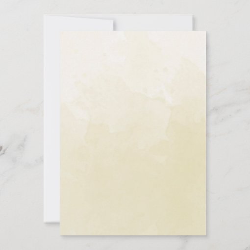 Elegant Monogram Champagne Watercolor Wedding Invitation | Zazzle