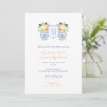 Elegant Monogram Crest Fall Baby Shower Party Invitation | Zazzle